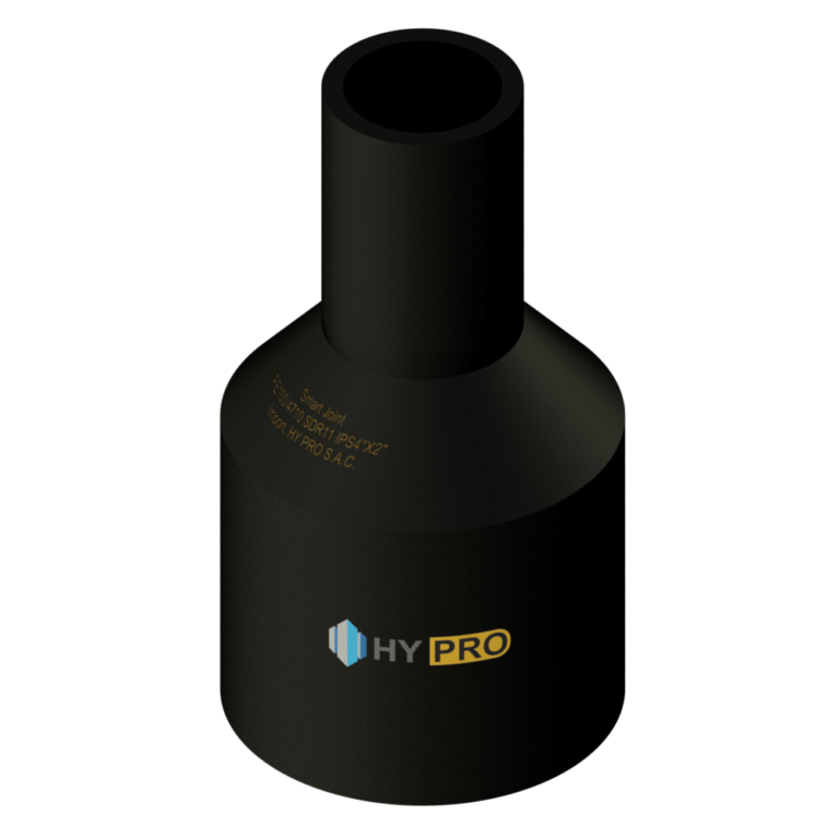 REDUCCION CONCENTRICA Ø 4" X 2" SDR11 ASTM HDPE PE100/4710 (SMART JOINT) | HY PRO