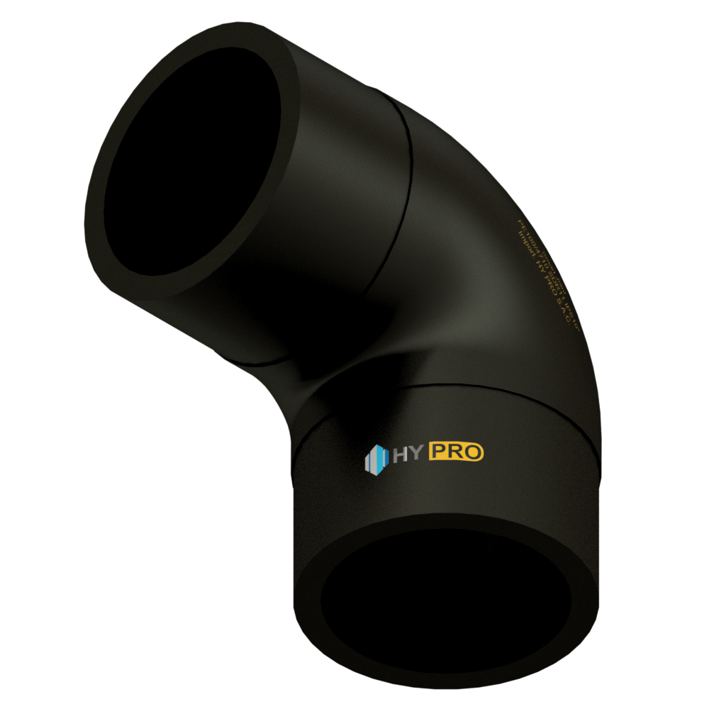 CODO 90° Ø 10" SDR11 ASTM HDPE PE100/4710 (SMART JOINT) | HY PRO