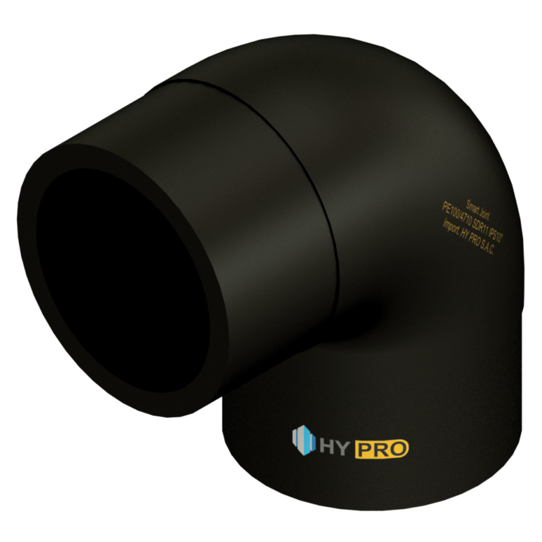 CODO 90° Ø 10" SDR11 ASTM HDPE PE100/4710 (SMART JOINT) | HY PRO