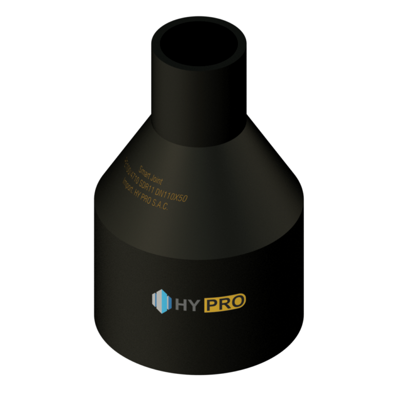 REDUCCION CONCENTRICA Ø 110 X 50 mm SDR11 ISO HDPE PE100/4710 (SMART JOINT) | HY PRO