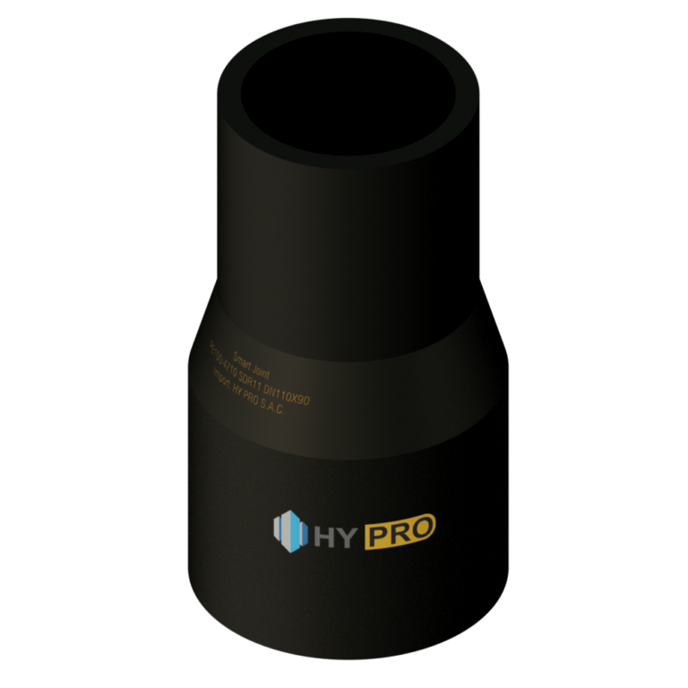 REDUCCION CONCENTRICA Ø 110 X 90 mm SDR11 ISO HDPE PE100/4710 (SMART JOINT) | HY PRO