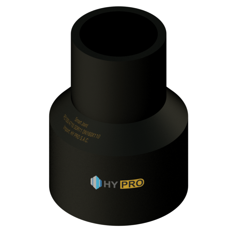 REDUCCION CONCENTRICA Ø 160 X 110 mm SDR11 ISO HDPE PE100/4710 (SMART JOINT) | HY PRO
