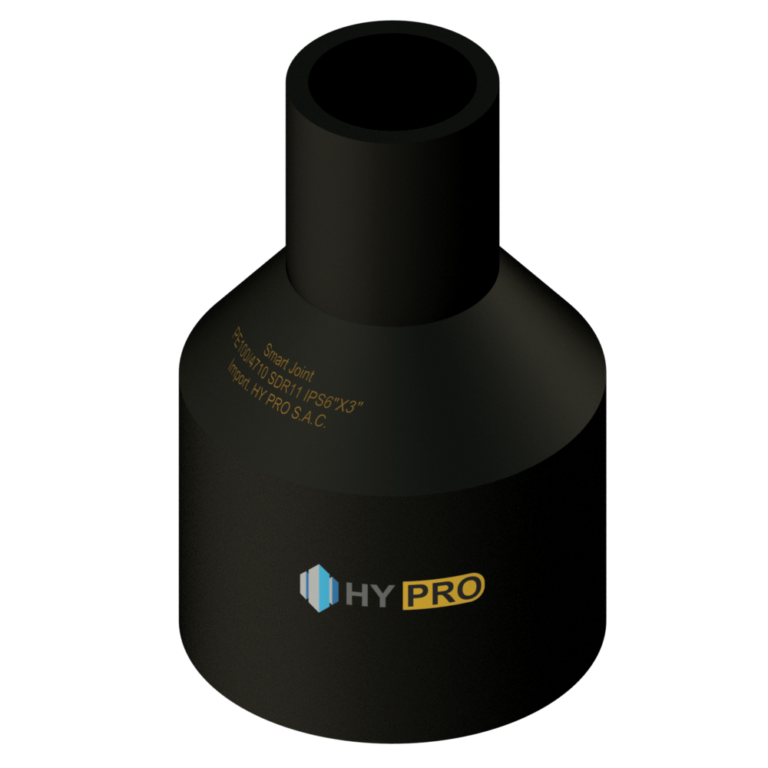 REDUCCION CONCENTRICA Ø 6" X 3" SDR11 ASTM HDPE PE100/4710 (SMART JOINT ...