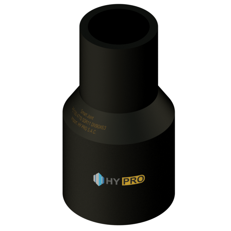 REDUCCION CONCENTRICA Ø 90 X 63 mm SDR11 ISO HDPE PE100/4710 (SMART JOINT) | HY PRO